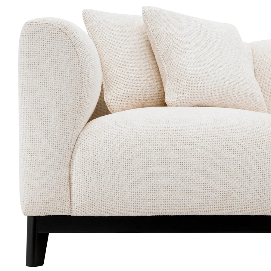 Canapea alba cu colt Corso Lounge Right Eichholtz – Poetic Store