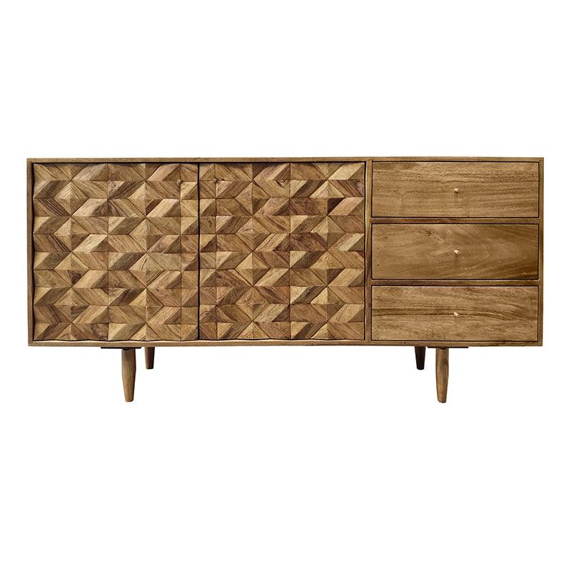 Comoda maro din lemn Alpine 145 Invicta Interior – Poetic Store